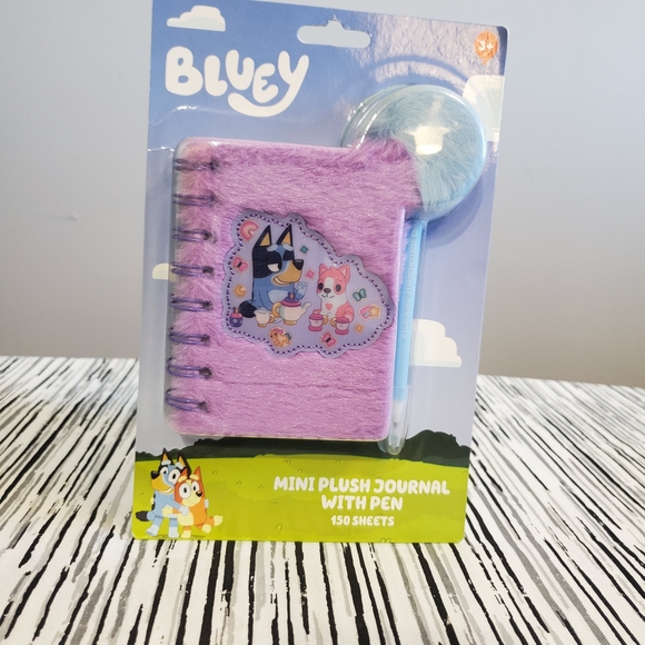 Bluey | Toys | Bluey Mini Plush Journal With Plush Pen | Poshmark